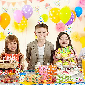 LOKIPA Easter Paper Candy Bags, 24PCS Easter Goody Paper Bags with 4PCS Stickers for Easter Party Favors