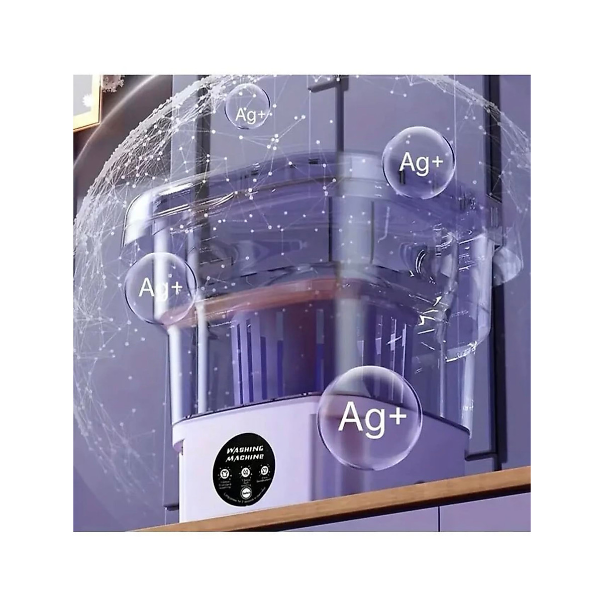 Portable Folding Washing Machine Household Small Fully Automatic Laundry Pantyhose All-in-One Machine