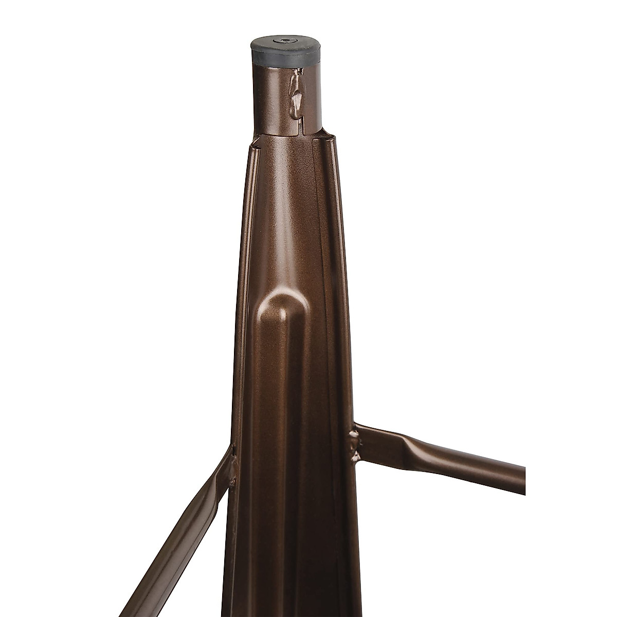 LEEJAY Commercial Grade Indoor Metal Bar Stools Set of 4, 24 Inch High Back, Gun Gray Counter Height Patio Barstools with Black Padded Cushion, 12"x12" Seat, Extra Durable and Stackable, Easy Assembly