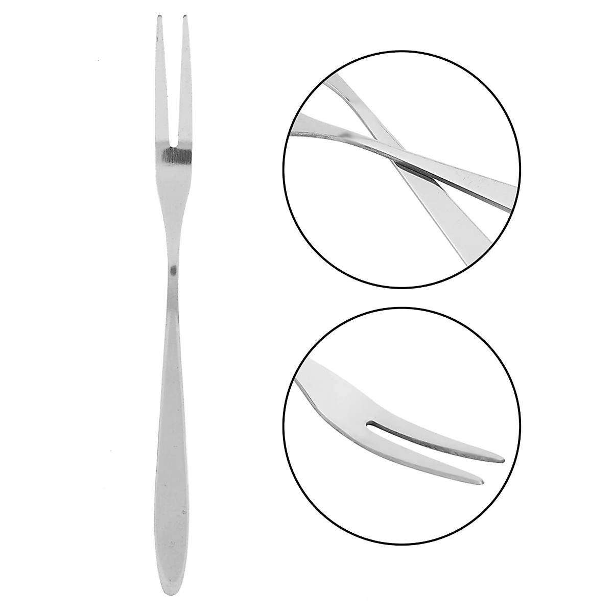 Stainless Steel Fruit Pickle Cocktail Cake Steak Fork Comfortable Long Handle for Fruit Cake Ice Cream Dessert Serving and Dinner Fork,20Pcs/set Appetizer Forks, 20Pcs/set Appetizer Forks, Stain