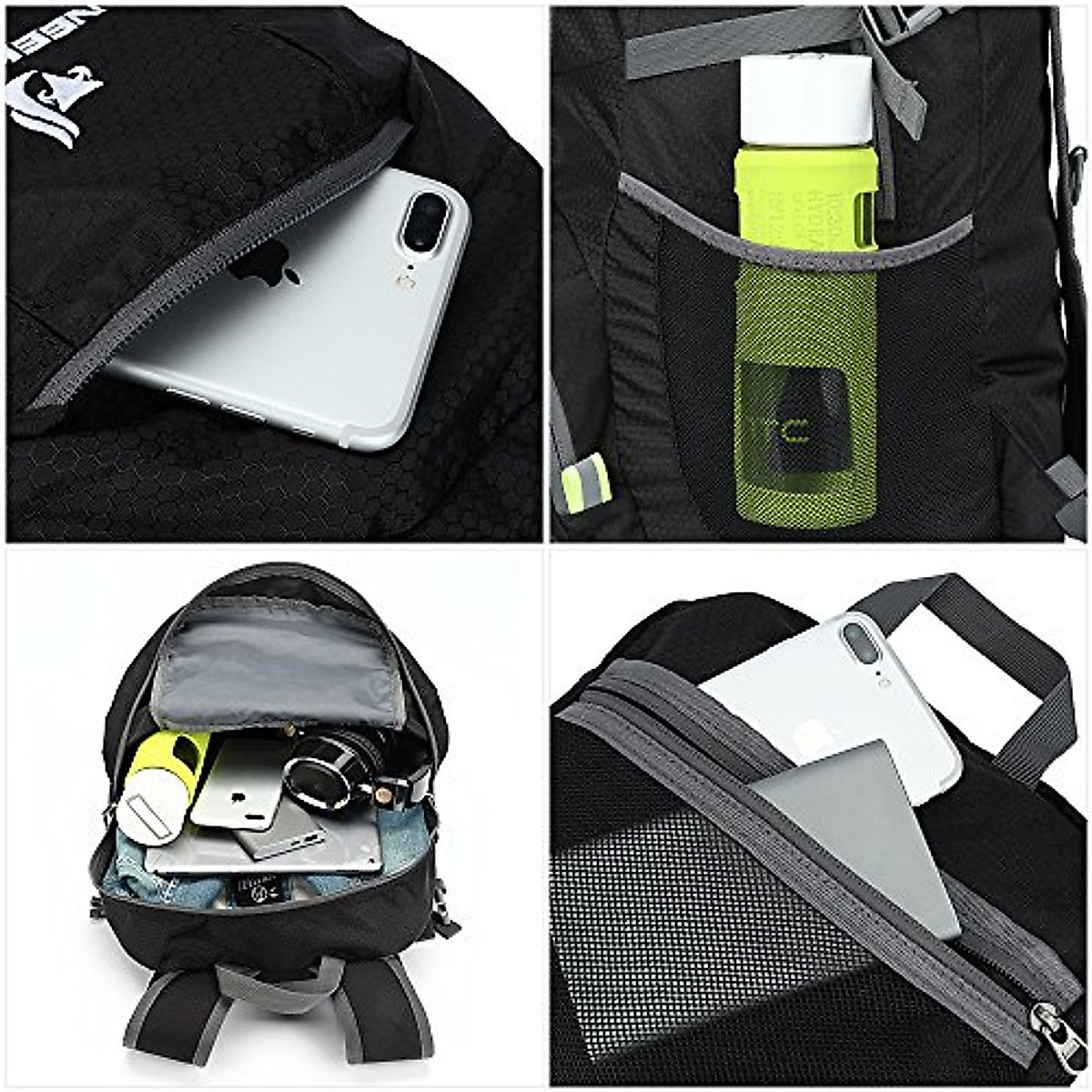 NEEKFOX Lightweight Packable Travel Hiking Backpack Daypack,35L Foldable Camping Backpack,Ultralight Outdoor Sport Backpack