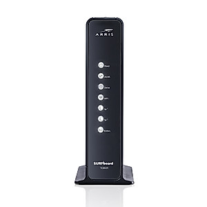ARRIS SURFboard TG862R Cable Modem, N300 Wi-Fi Router and Voice Service for Xfinity, Retail Packaging Black