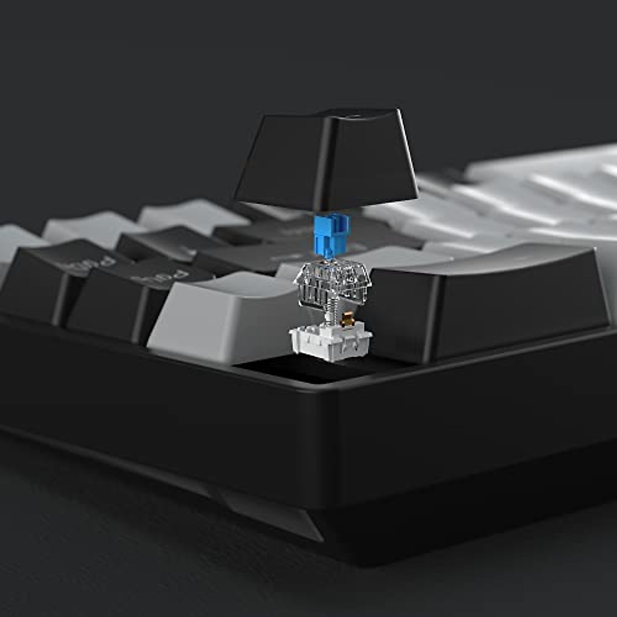UBOTIE Wired Mechanical Gaming Keyboard, 60% 68keys Compact FPS Game USB Keyboards with Clicky Switches, Multi LED Backlit for PC Mac Xbox