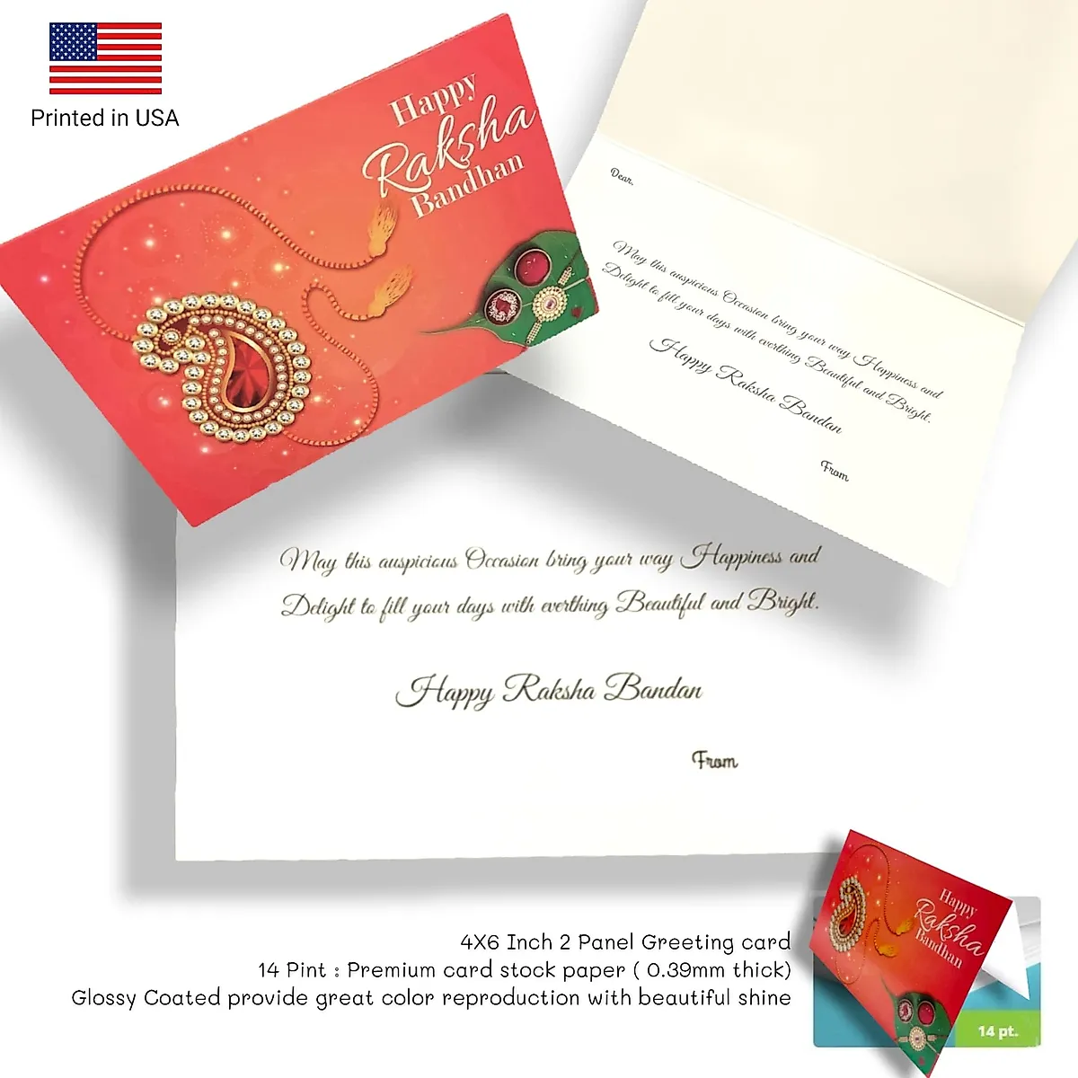 LOVENSPIRE Personalized Rakhi for Brother White Letter Name Designer Handmade Rakhi Thread for Bhaiya Custom Name Rakhi - Rakhi Card Hindu Bracelet Rakhi