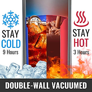 Onebttl Possum 20oz Tumbler With Spill-Proof Lid - Unique Gift for Possum Lovers, Women & Men - Opossum Gift Box Included - Black