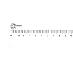 uxcell Knurled Thumb Screws, M3x10mm Brass Shoulder Bolts Grip Knobs Fasteners, Nickel Plated 2Pcs