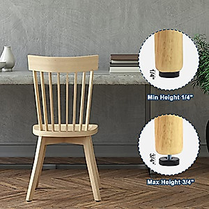 COIDEA 1/4" Thread Furniture Feet Levelers, 12 PCS Adjustable Furniture Feet Threaded Screw in, Leveling Feet Screw On Furniture Glide Leveling for Table, Cabinets, Chairs, Stool Legs(1/4"-20)