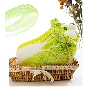 Veggie Dog Plush Toy, 16" Stuffed Animal Shiba Inu Plushie Doll, Soft Fluffy Friend Hugging Cushion - Present for Every Age & Occasion