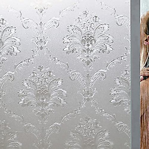 YUTR Window Privacy Films Frosted Glass Film Non Adhesive Static Stickers Opaque Decorative for Home (Color : As Shown, Size : 60x200cm)