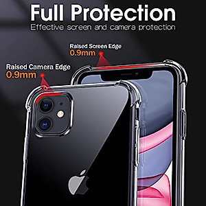 Migeec for iPhone 11 Clear Case Shockproof Anti-Scratch Phone Cases 6.1 inch