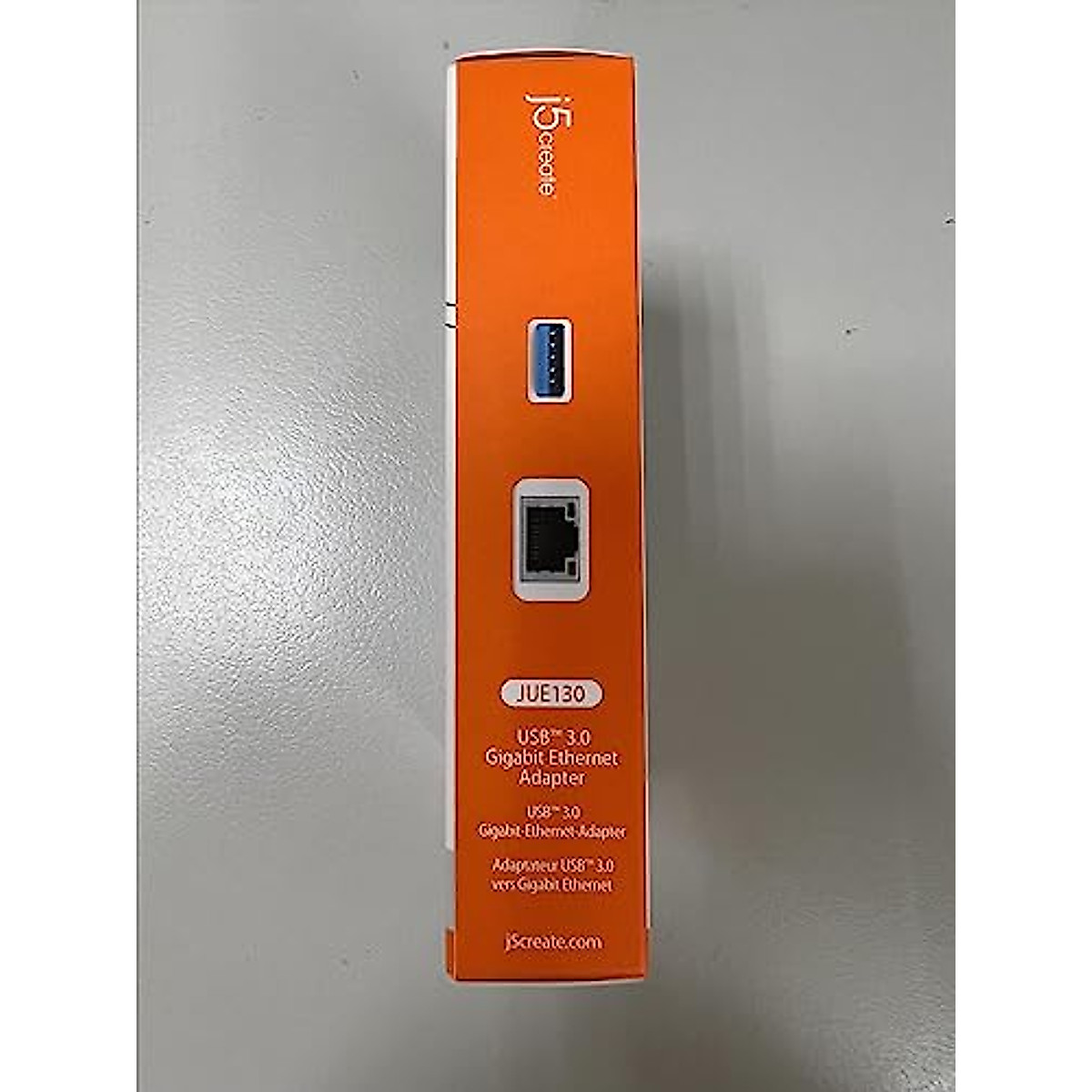 j5create USB 3.0 to RJ45 Gigabit Ethernet Adapter, 10/100/1000 Ethernet LAN Network Adapter for Mac, Windows 11/10/8.1/7, Chrome OS, Desktop, Laptop (JUE130)