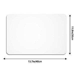 Boao 6 Pieces Plastic PlacematsTable Mats Heat Resistant PlacematsDining Mats for Table, Dining, Kitchen (15.7 x 11.8 Inch)