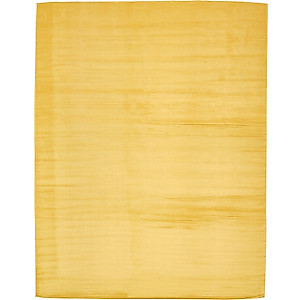 Rugs.com Soho Collection Rug – 10' x 13' Gold Low Rug Perfect for Living Rooms, Large Dining Rooms, Open Floorplans