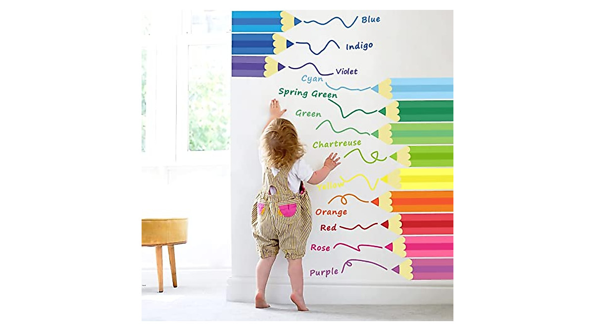 Color Wall Decals for Kids Rooms | Fun & Educational Decor