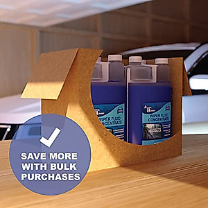 Active Element Windshield Washer Fluid Concentrate - Makes 64 Gallons (32 floz bottle) - Removes Road Dirt and Grime - Streak Free - Create Summer and Winter Blends from Washer Fluid Concentrate