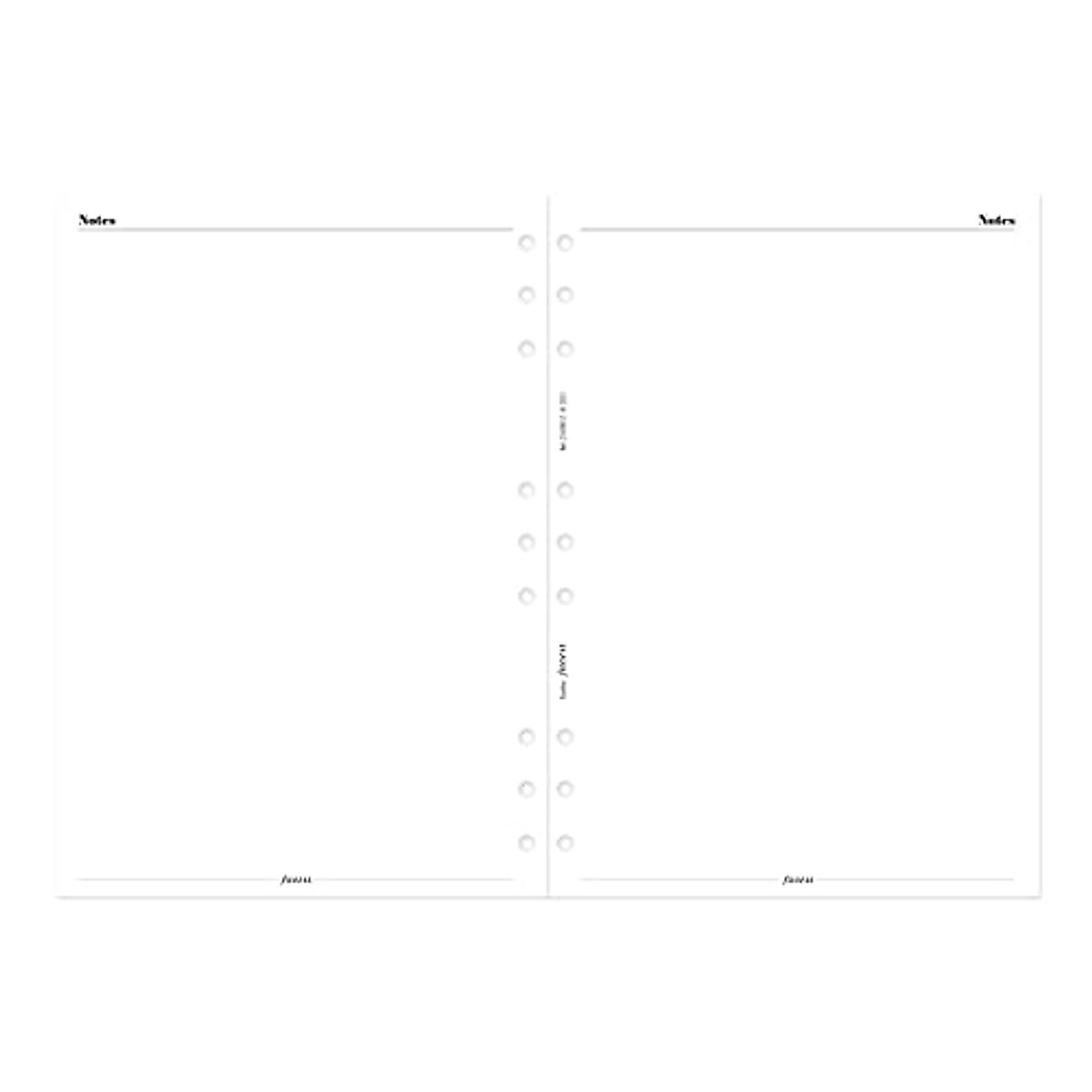Filofax Refill, Deskfax, Week-to-View with Appointments, White Paper, English, 2023 (C68612-23), 7 inches X 10 inches