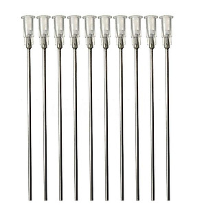 LTKJ 100pcs Blunt Dispensing Needles Syringe Needle Tip for Ink Glue Liquid 16GA 4inch/10cm Length