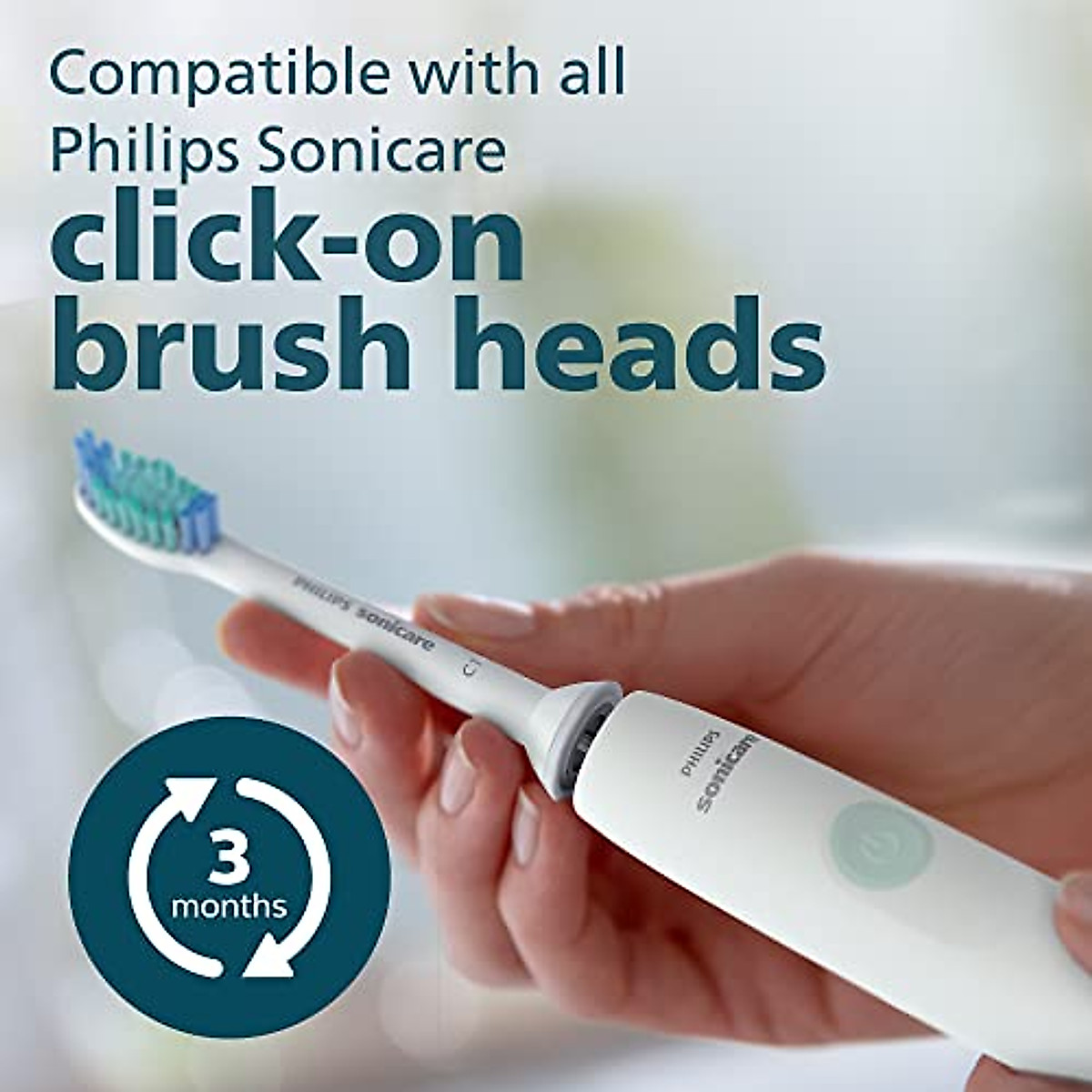 Philips Sonicare 2100 Electric Rechargeable Power Toothbrush, White Mint, HX3661/04