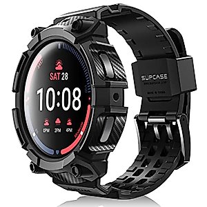 SUPCASE Unicorn Beetle Pro Series Rugged Protective Case with Strap Bands for 45-mm Galaxy Watch 5 Pro (2022), Black