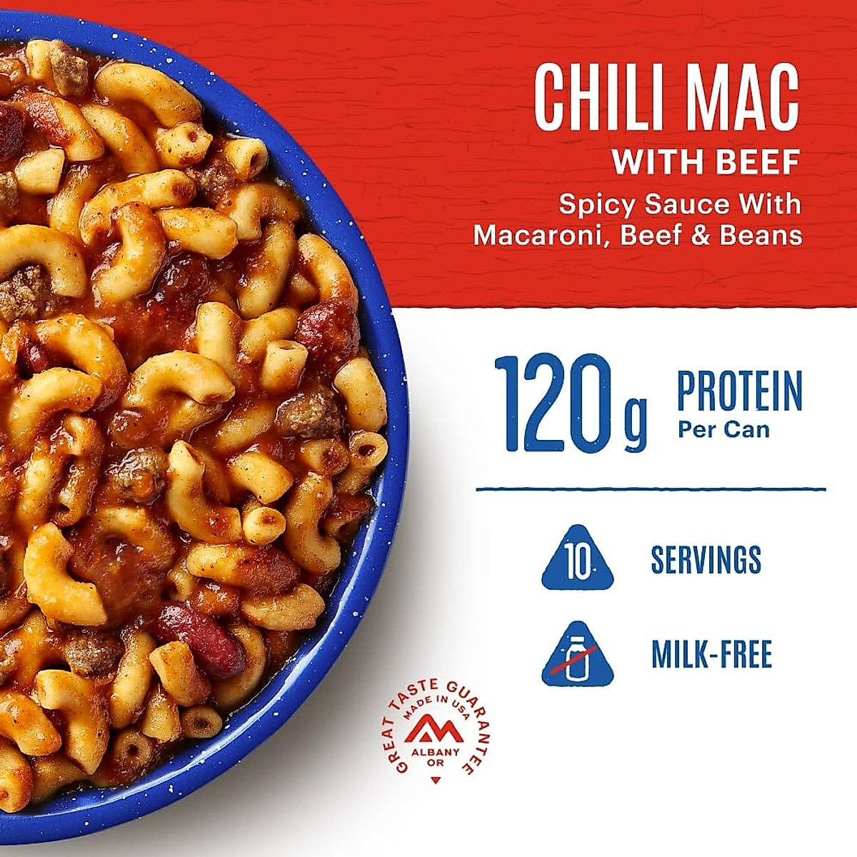 Mountain House Chili Mac with Beef | Freeze Dried Survival & Emergency Food | #10 Can