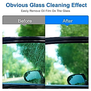 Car Glass Cleaner, Car Windshield Oil Film Cleaner, Glass Oil Film Removing Paste, Window Cleaner Glass Clear Car Paint Oil Film Remover, Glass Stripper Water Spot Remover Dirt Cleaning Cream (2)