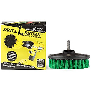 Kitchen Accessories - Cleaning Supplies - Drill Brush - Mold Remover - Grout Cleaner - Cast Iron Skillet - Spin Brush - for Tile, Counter-Tops, Stove, Oven, Sink, Trash Can, Floors - Calcium - Rust