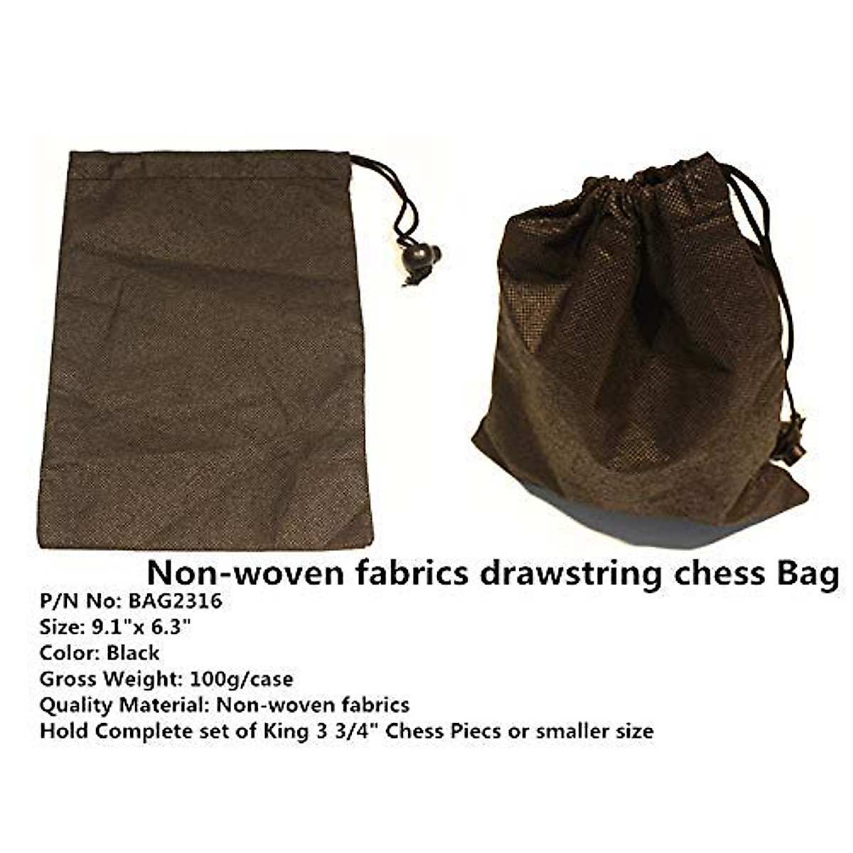 Professional Staunton Chess Set Combo , 4-Queens 3" King 17" Vinyl Roll-up Board 22" Chess Bag 50 Games Scorebook & Pens Tournament