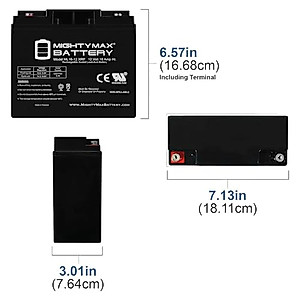 Mighty Max Battery 12V 18AH SLA Replacement Battery for Die Hard 1150 Power