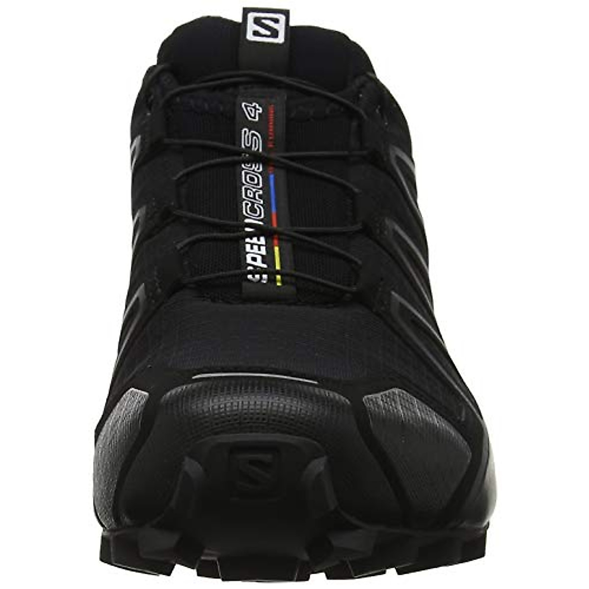 Salomon Men's Speedcross 4 Trail Running, Black/Black/Black Metallic, 12
