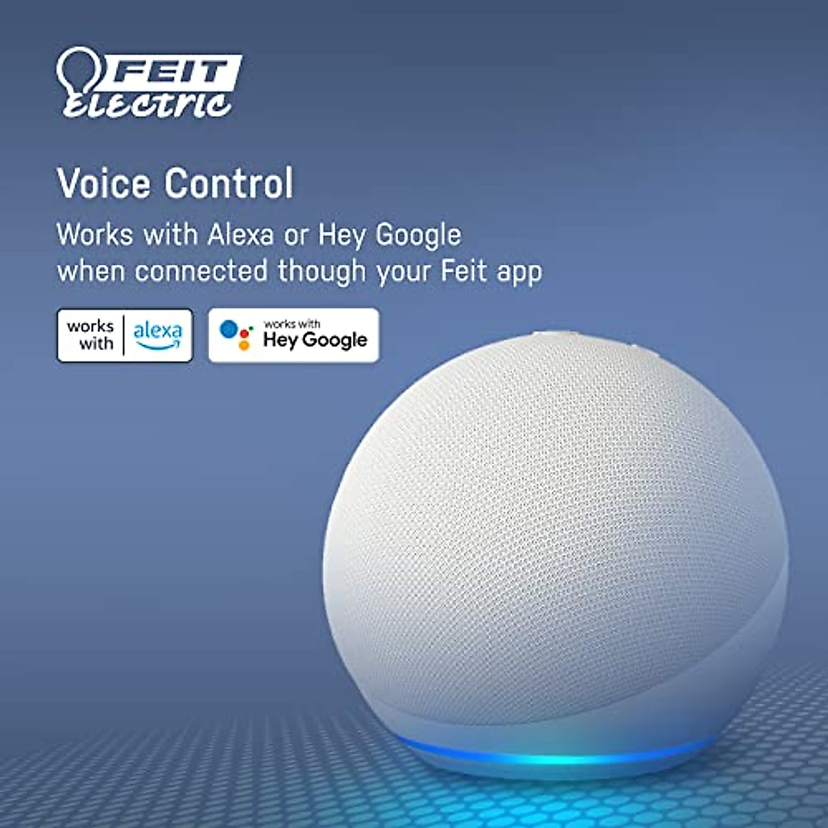 Feit Electric Smart Bulb, 100W Equivalent Color Changing and Tunable White, 2.4Ghz Wifi light bulb, No Hub Needed, Works with Alexa and Google Assistant, High CRI Dimmable LED OM100/RGBW/CA/AG, 1 Pack