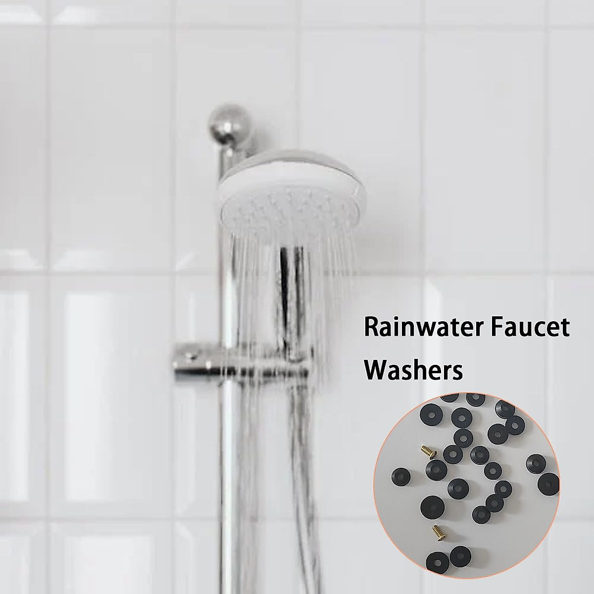 58 PCS Faucet Washers, Faucet Washer Assortment Kit, Flat and Beveled Faucet Washers, Beveled Faucet Washers Hose Repair Kit, Faucet Washers Assorted Kit