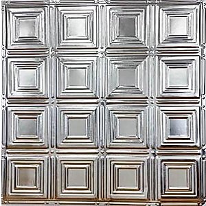 Tin Ceiling USA - Nail Up Kit - Design # 20 - 5 Pack (24in x 24in -Unfinished)