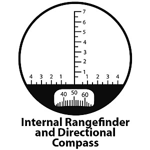 BARSKA Deep Sea Waterproof Floating Binocular w/ Internal Rangefinder & Compass, Blue, 7x50mm (AB10798)