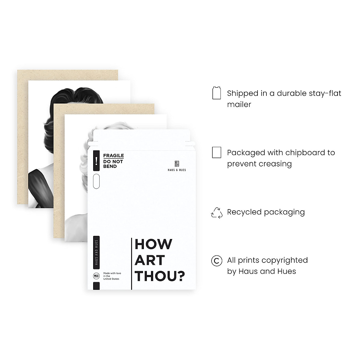 HAUS AND HUES Celebrity Wall Art Pop Art Wall Decor - Set of 4 Fashion Wall Art | Audrey Hepburn Poster, Marilyn Monroe Wall Art, Grace Kelly Poster, Elizabeth Taylor Pop Art Posters UNFRAMED 8"x10"