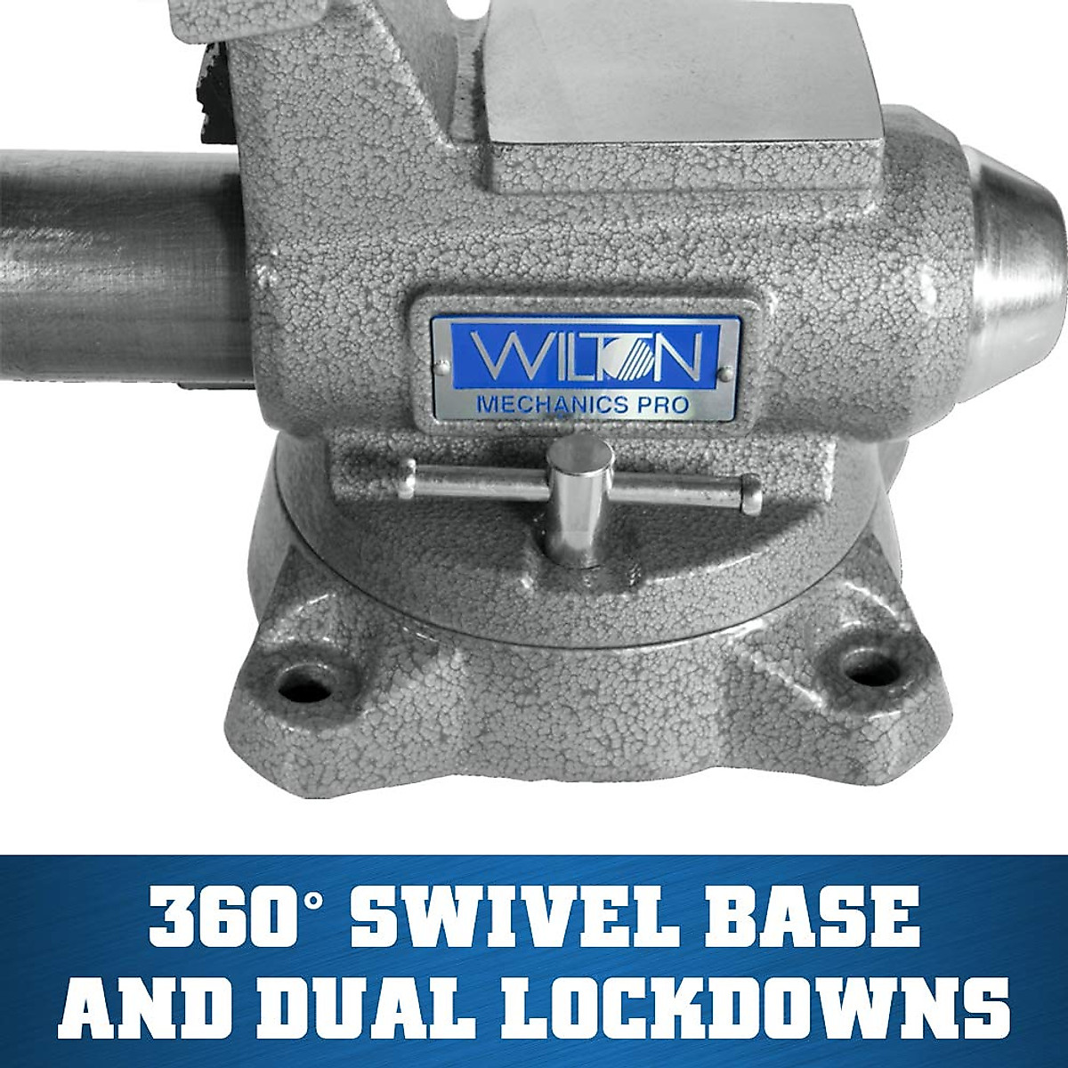 Wilton Mechanics Pro Bench Vise, 4-1/2" Jaw Width, 4" Jaw Opening, 3-1/2" Throat (Model 845M)