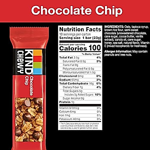 KIND Kids Granola Chewy Bar, Chocolate Chip, 10 Count