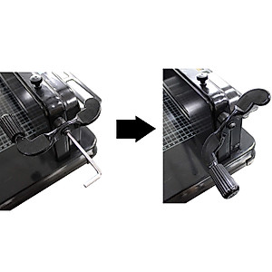 TEXALAN Heavy Duty Guillotine Paper Cutter - 400 Sheets Capacity, A4 12" Stack Paper Trimmer, Steel Base, Black