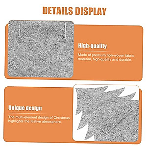 BESTOYARD 8pcs Christmas Tree Cutlery Set Cutlery Bag for Christmas Silverware Holder Bag Christmas Silverware Holder Dining Table Cutlery Bag Non-woven Fabric and Fork Desktop