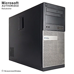 Dell OptiPlex 790 Tower Desktop PC, Intel Quad Core i5-2500 up to 3.7GHz, 4G DDR3, 500G, DVD, WiFi, BT 4.0, Windows 10 64 Bit-Multi-Language Supports English/Spanish/French(Renewed)