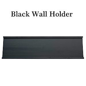 2" x 8" Personalized Aluminum Name Plates, Custom Office Desk or Wall Name Plates, Can Add Custom Logo Image and Texts, Two Name Plates Colors Silver, White, Holders are Optional (Custom Image+Text)