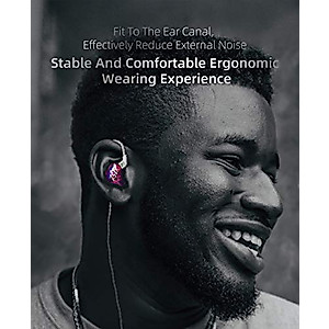 KZ ZST X in-Ear Monitors, Upgraded Dynamic Hybrid Dual Driver ZSTX Earphones, HiFi Stereo IEM Wired Earbuds/Headphones with Detachable Cable for Musician Audiophile (Without Mic, Black)