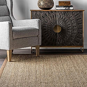 NuLOOM Elijah Farmhouse Seagrass Area Rug, 3' x 5', Brown