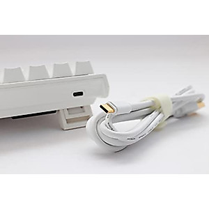 Ducky One 2 Mini Pro Pure White RGB LED 60% Double Shot PBT Mechanical Keyboard (Kailh Box Brown)