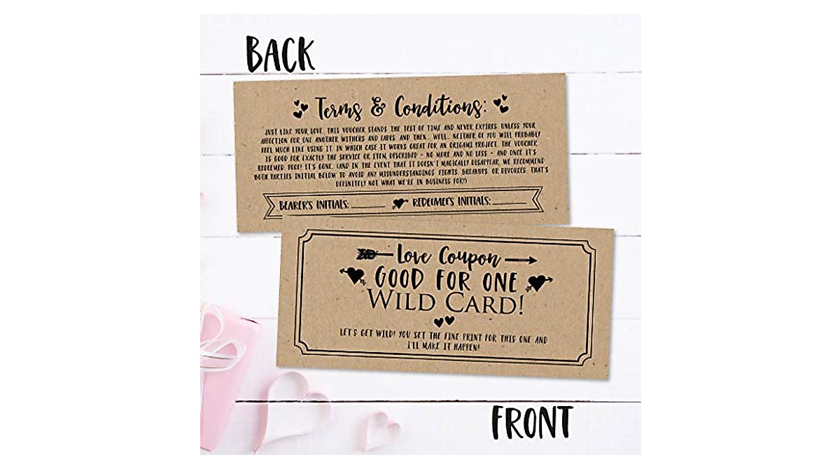 15 Unique IOU Love Vouchers for Couples Gifts