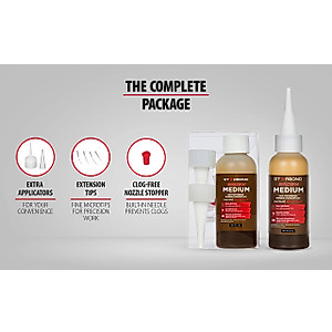 Starbond 2 oz. "Light Brown" Medium CA Glue (Premium Cyanoacrylate Super Glue) Crack Filler 150 CPS Viscosity for Woodworking, Woodturning, Carpentry, Guitar