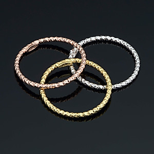 Kooljewelry 14k Yellow Gold Minimalist Diamond-cut Band Knuckle Stacking Midi Ring (size 5)