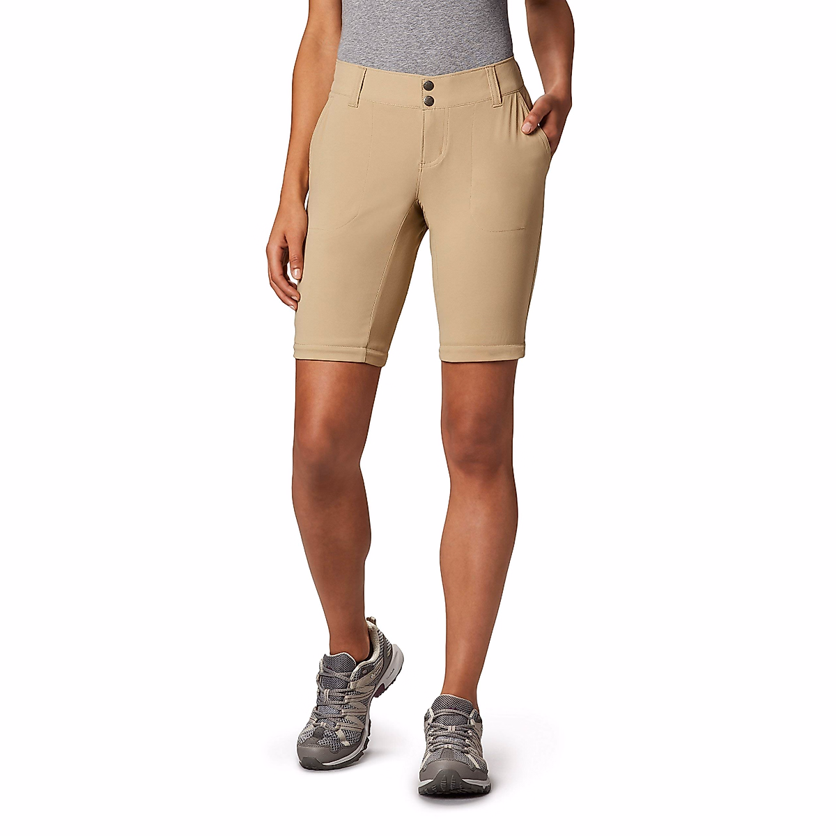 Columbia Women's Standard Saturday Trail II Convertible Pant, British Tan, 8 Regular