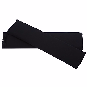 Loghot 2 Set Large Chair Armrests Pillow with Foam Cover Soft Armrest Cushion Pad for Home or Office Chair (Black)