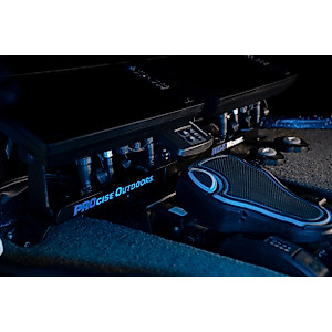 PROcise DEK-It Fish Finder Mounts for Boats, Dual Unit, Low Profile Deck Fish Finder Mount, Depth Finder Mount and Other Fishing Accessories, Marine-Grade Aluminum, Secure and Rust-Proof