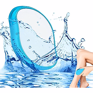 Crystal Hair Eraser for Women and Men, Magic Back Arms Legs, Reusable Remover Painless Exfoliation Removal Tool, fast easy BLUE 1 count